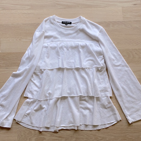 David Lerner | Tops | David Lerner White Blouse | Poshmark